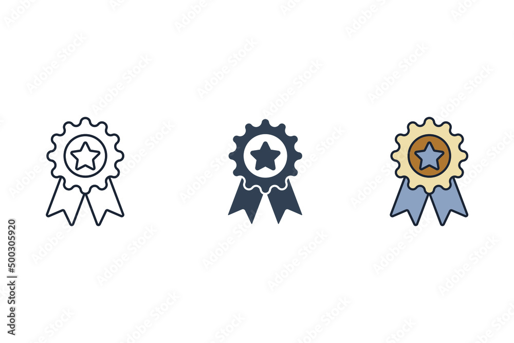 reward icons symbol vector elements for infographic web Stock Vector ...