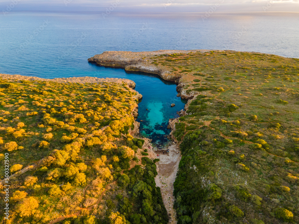 Cala Agulla, Mallorca from Drone Stock Photo | Adobe Stock