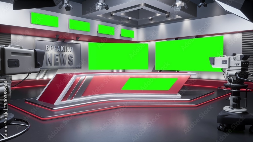 Tv Studio. Studio. News studio. Newsroom Background for News Broadcasts ...