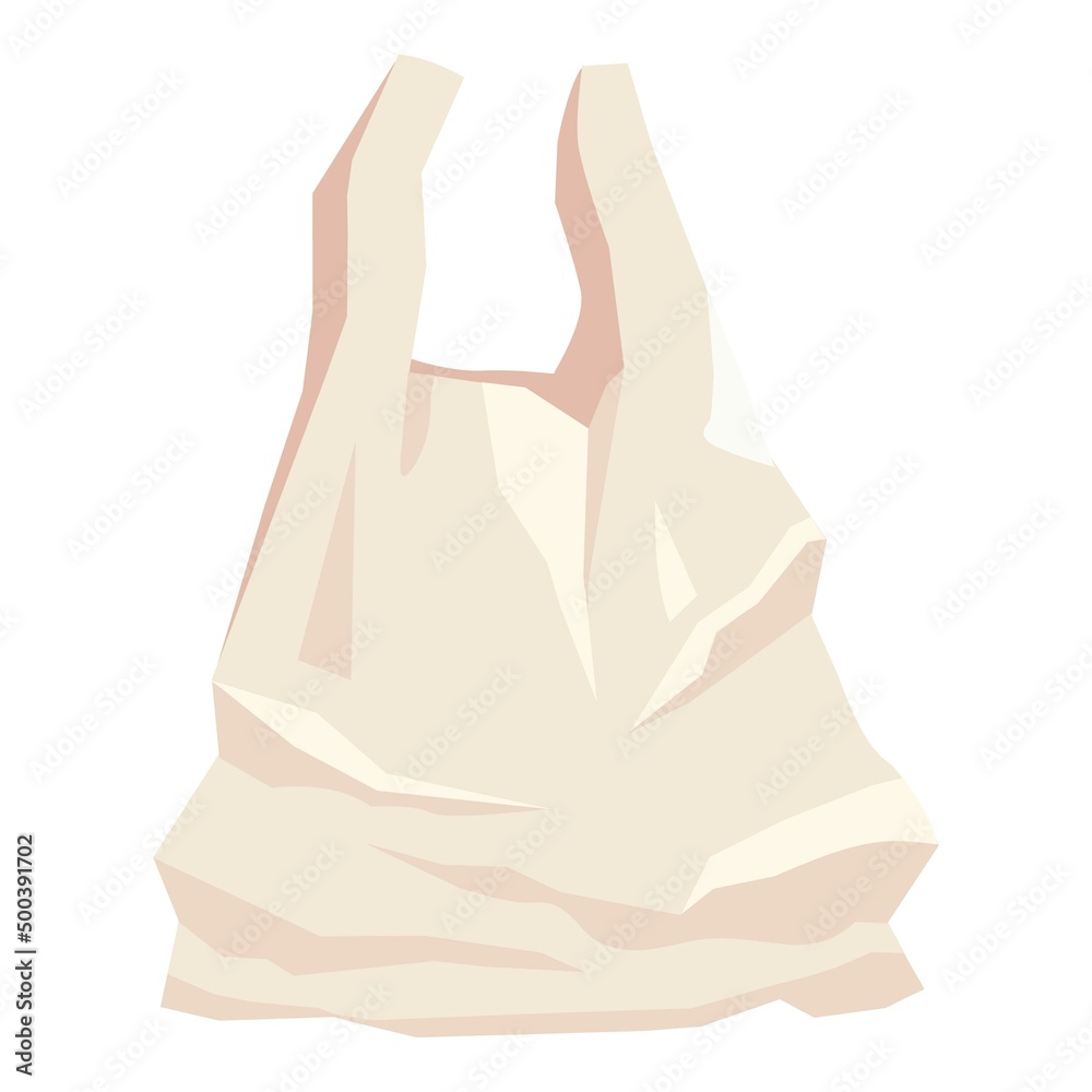 Plastic shopping bag. Empty disposable package for supermarket and ...