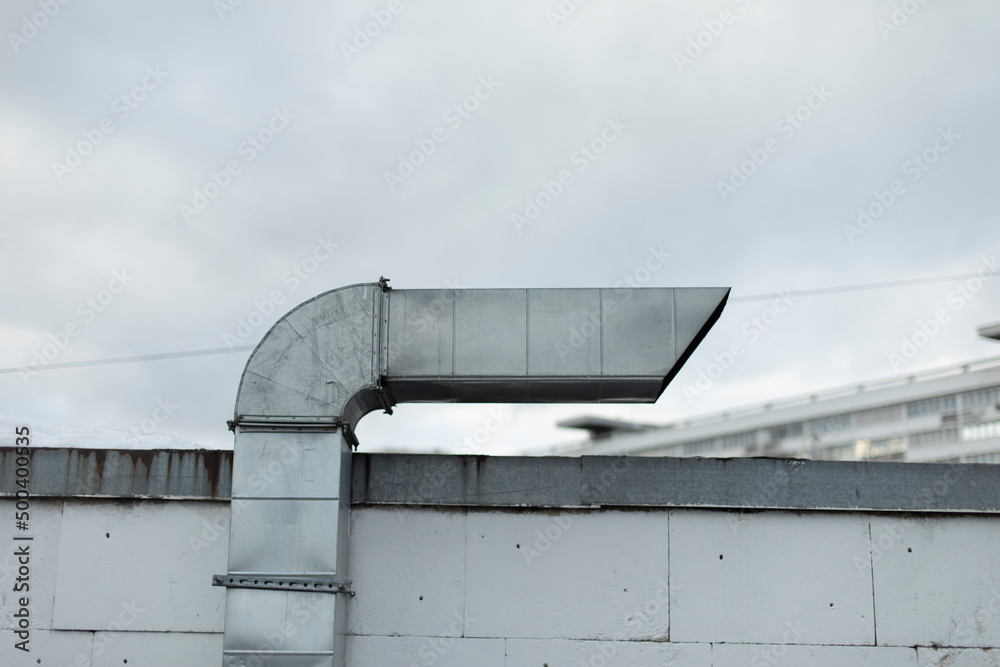 Ventilation hole in building. Air duct in wall. Stock Photo | Adobe Stock