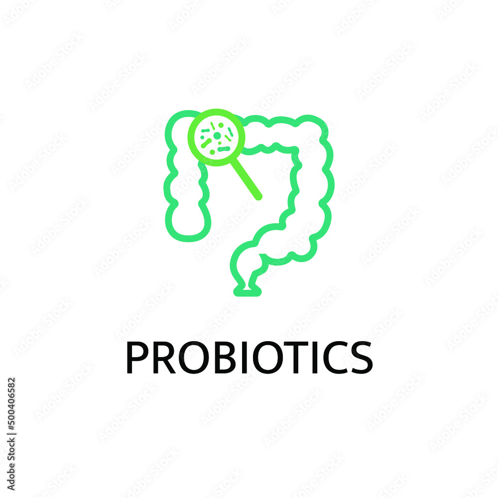 Lactobacillus Probiotics Icon. Normal gram-positive anaerobic ...
