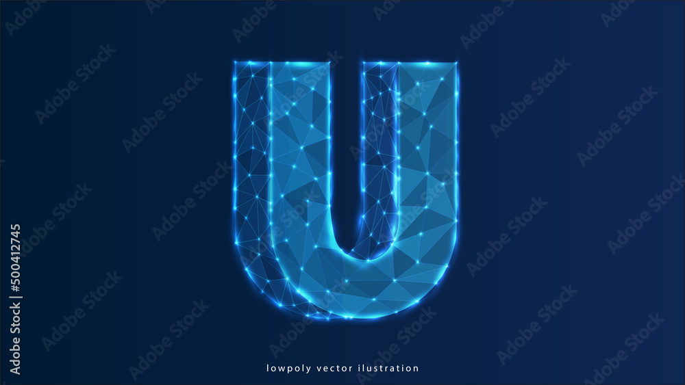 alphabet U Alphabet letter U. Design of an Uppercase and lowercase ...