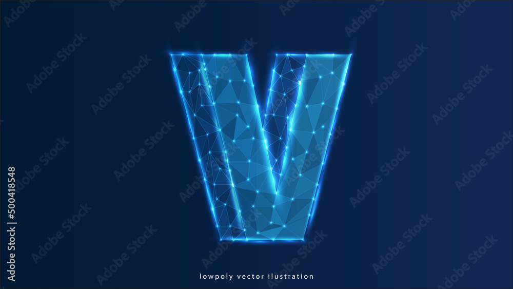 alphabet V Alphabet letter V. Design of an Uppercase english letter ...