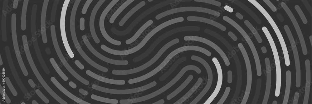 Fingerprint background, print, identification banner Stock Vector ...