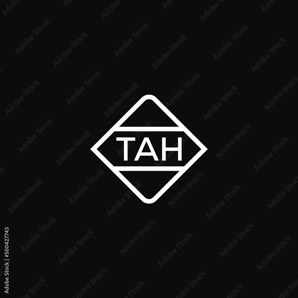 TAH letter design for logo and icon.TAH monogram logo.vector ...