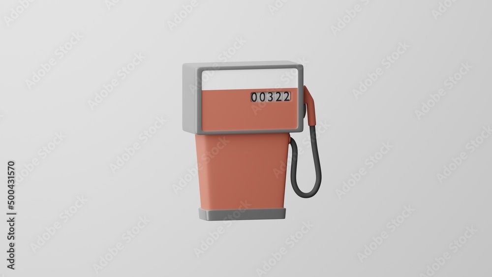 Minimalism Fuel Pump, petrol station emoji, gas station symbol. On ...