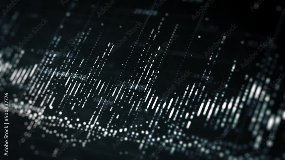 Business And Infographics Stats Market Data Background/ 4k animation of ...