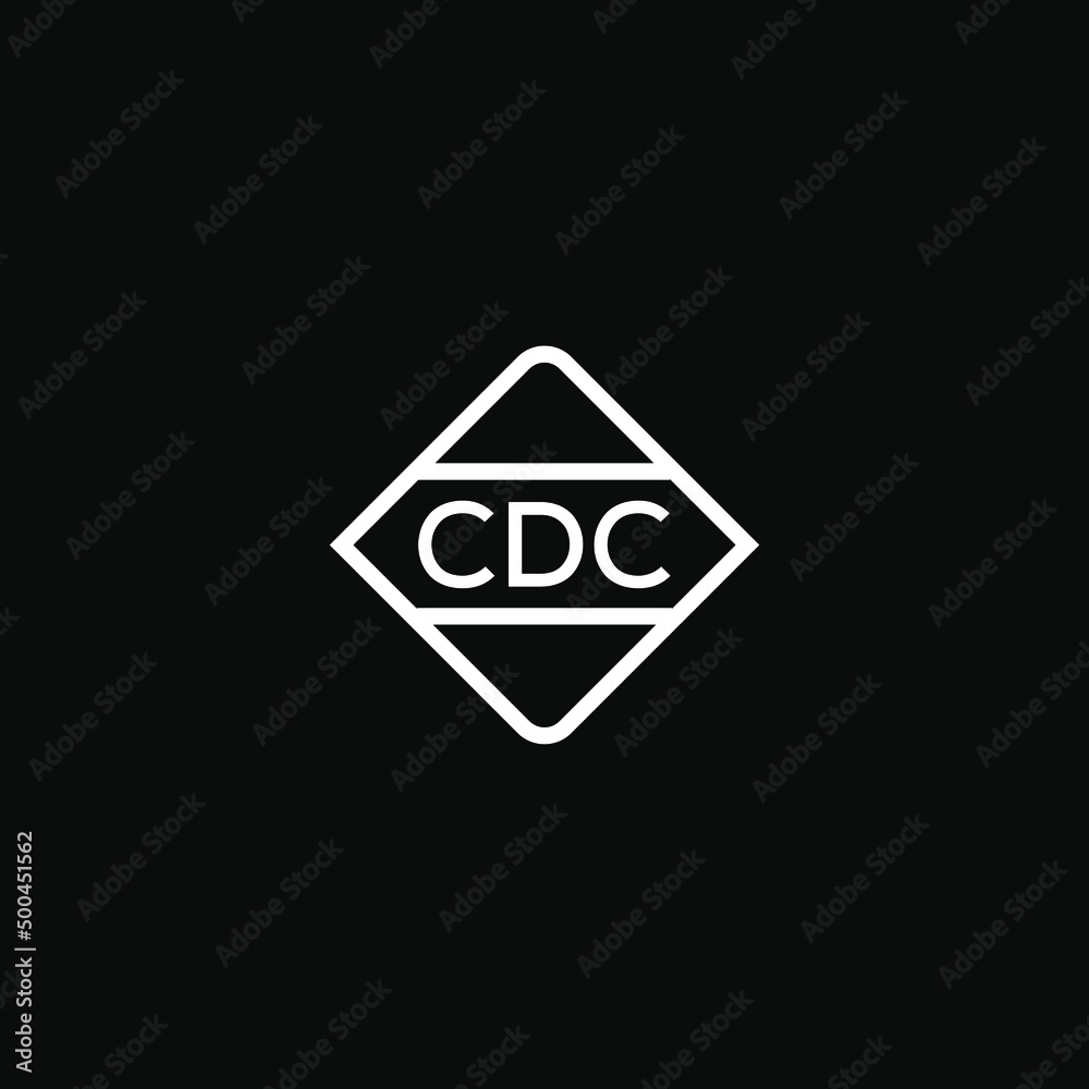 CDC letter design for logo and icon.CDC monogram logo.vector ...