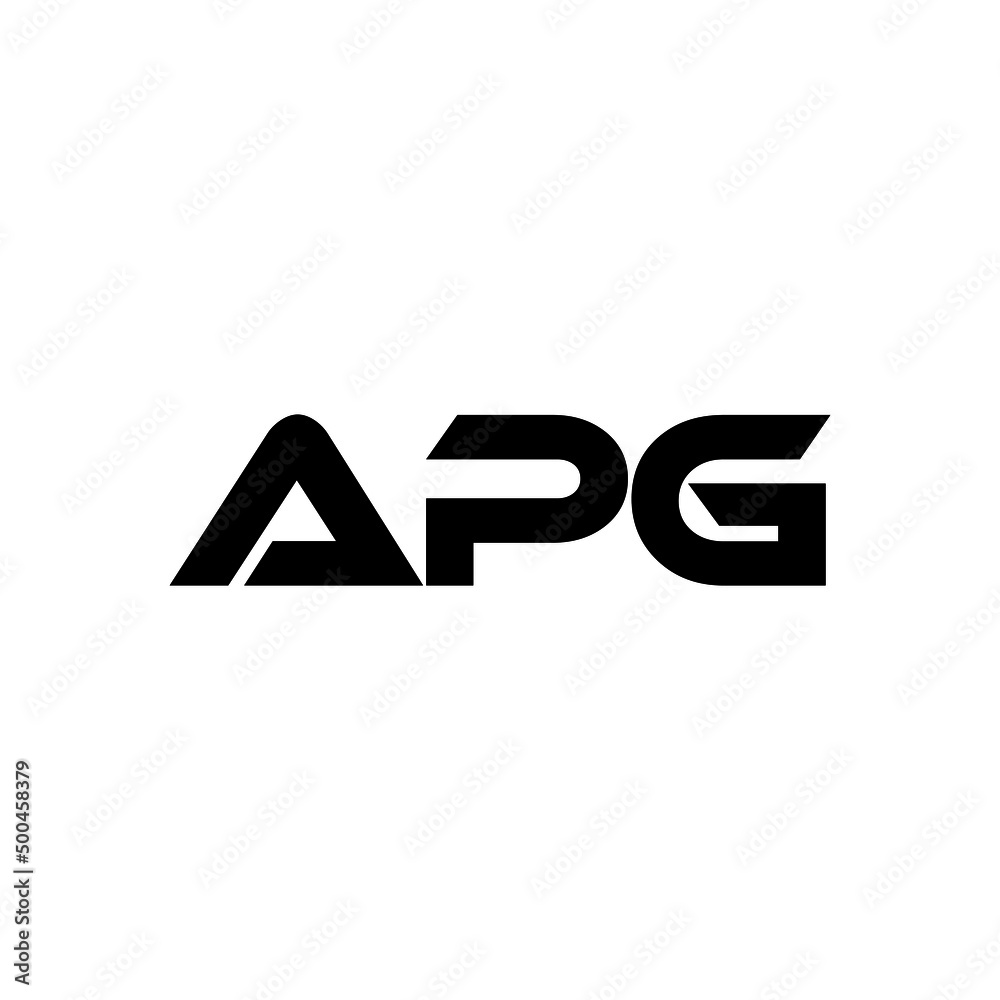 APG letter logo design with white background in illustrator, vector ...