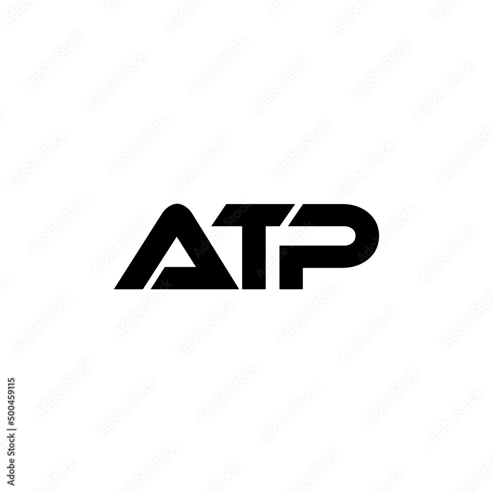 ATP letter logo design with white background in illustrator, vector ...