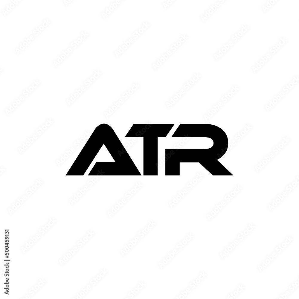 ATR letter logo design with white background in illustrator, vector ...