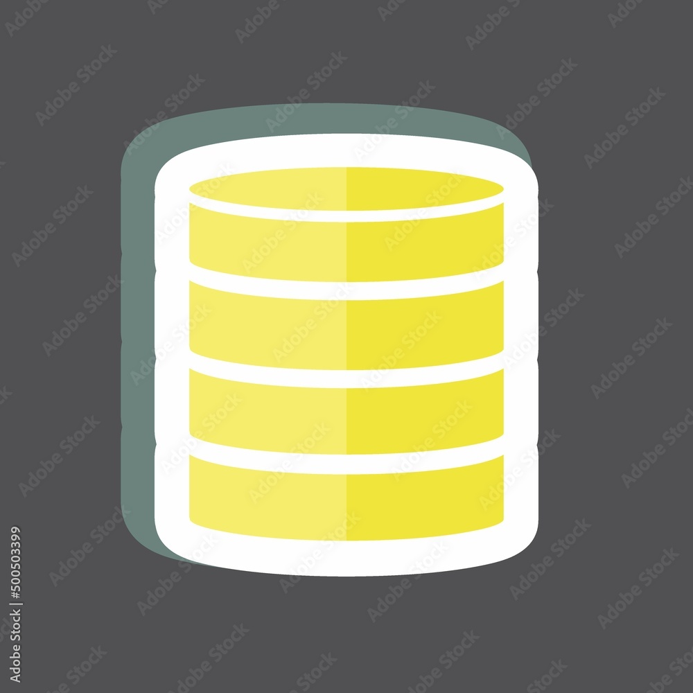 Sticker Unstructured Data. suitable for data analytics symbol. simple ...