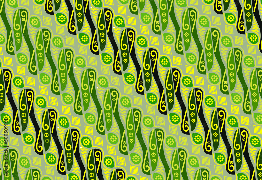 Parang Batik motifs combined with various motifs, Draw diagonal lines ...