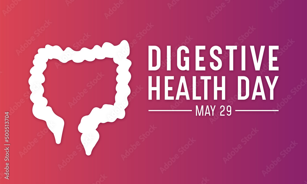 World Digestive Health Day. Vector banner, poster, card and background ...