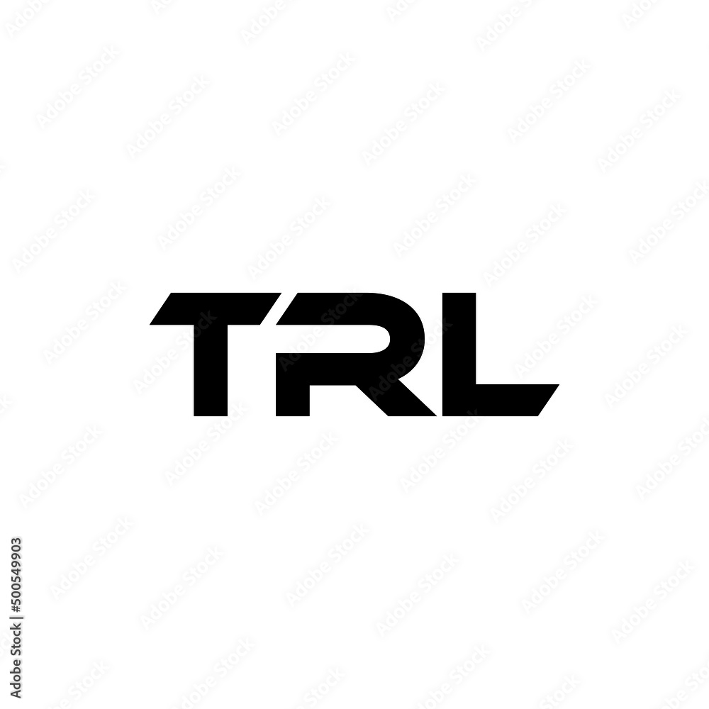TRL letter logo design with white background in illustrator, vector ...