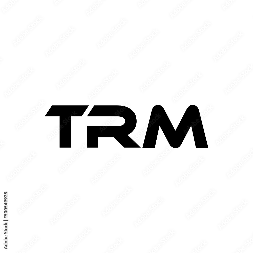 TRM letter logo design with white background in illustrator, vector ...