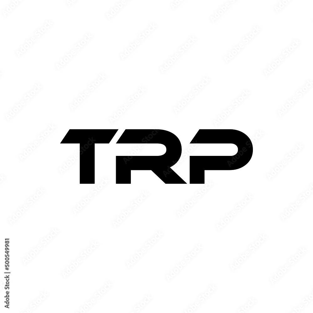 TRP letter logo design with white background in illustrator, vector ...