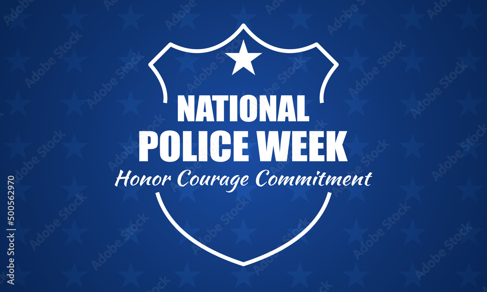 National Police Week background. Poster, card, banner and background ...