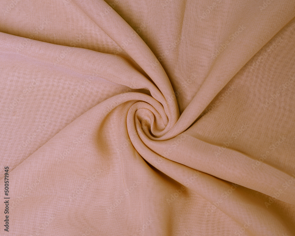 The texture of the hijab fabric when shaped like waves. Looks beautiful ...