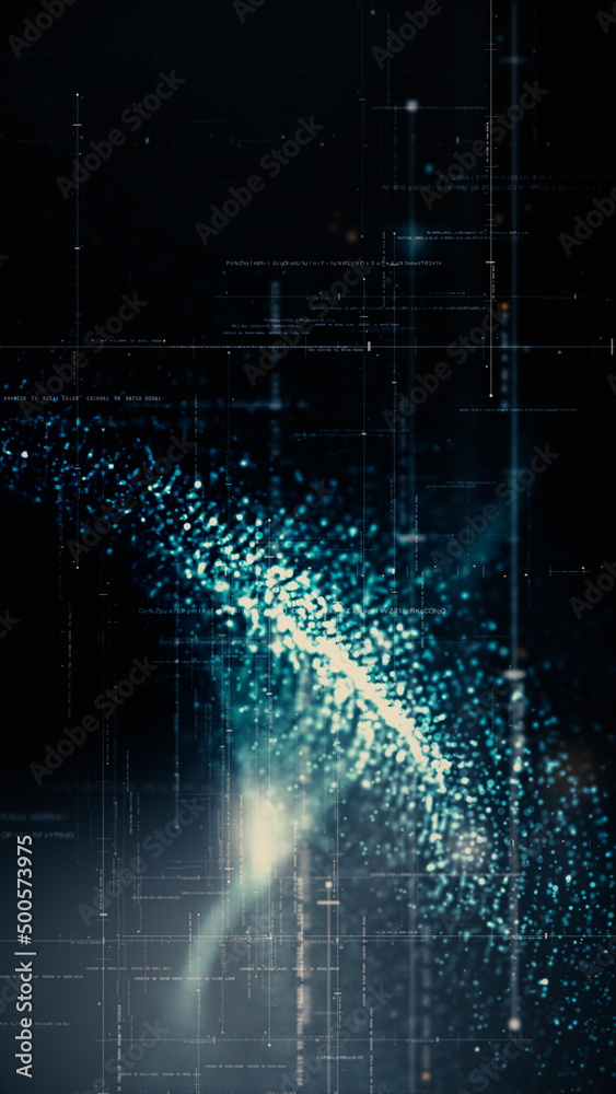 Fototapeta Vertical screen Format : Futuristic abstract de-focus ...