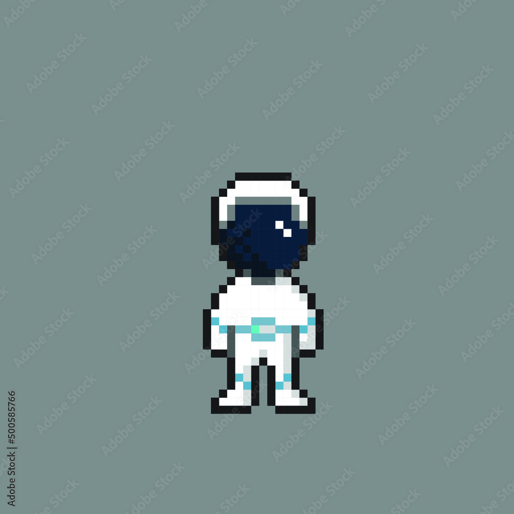 standing astronaut in pixel art style Stock Vector | Adobe Stock standing astronaut in pixel art style Stock Vector | Adobe Stock