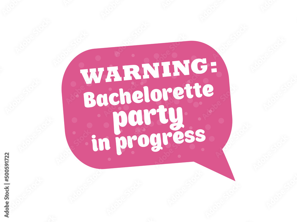 Hen Party Bachelorette vector element for cards, t-shirts, stickers ...