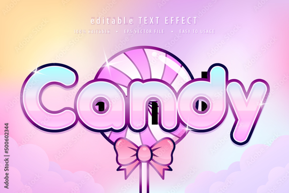 decorative candy Font and Alphabet vector Stock Vector | Adobe Stock
