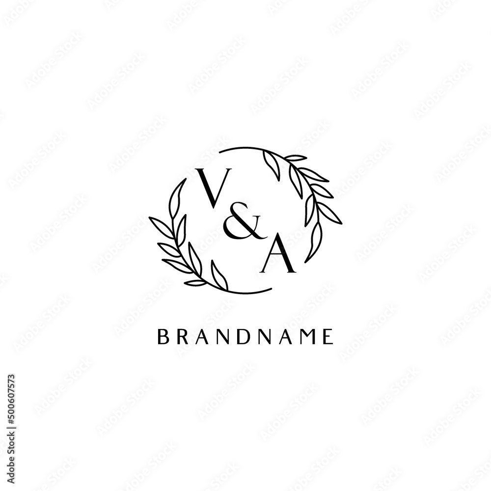 Letter VA monogram logo design inspiration, creative and elegant ...