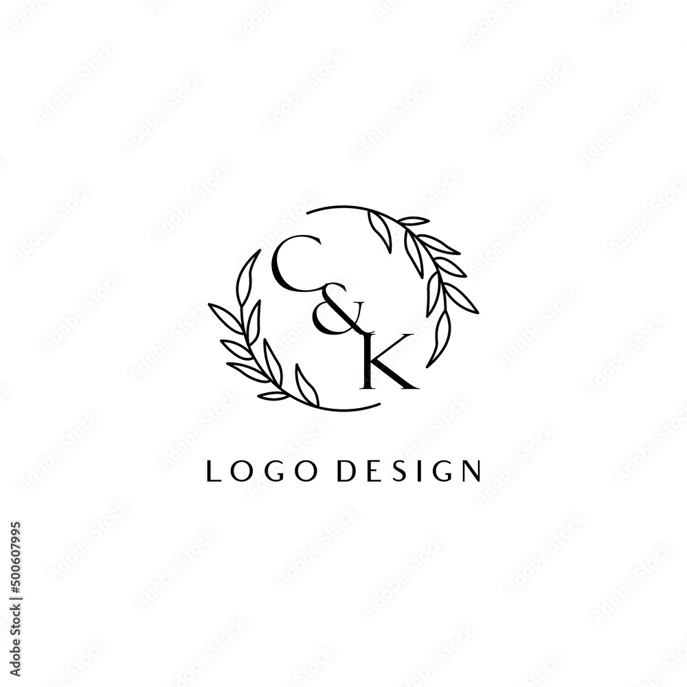 Letter CK monogram logo design inspiration, creative and elegant ...