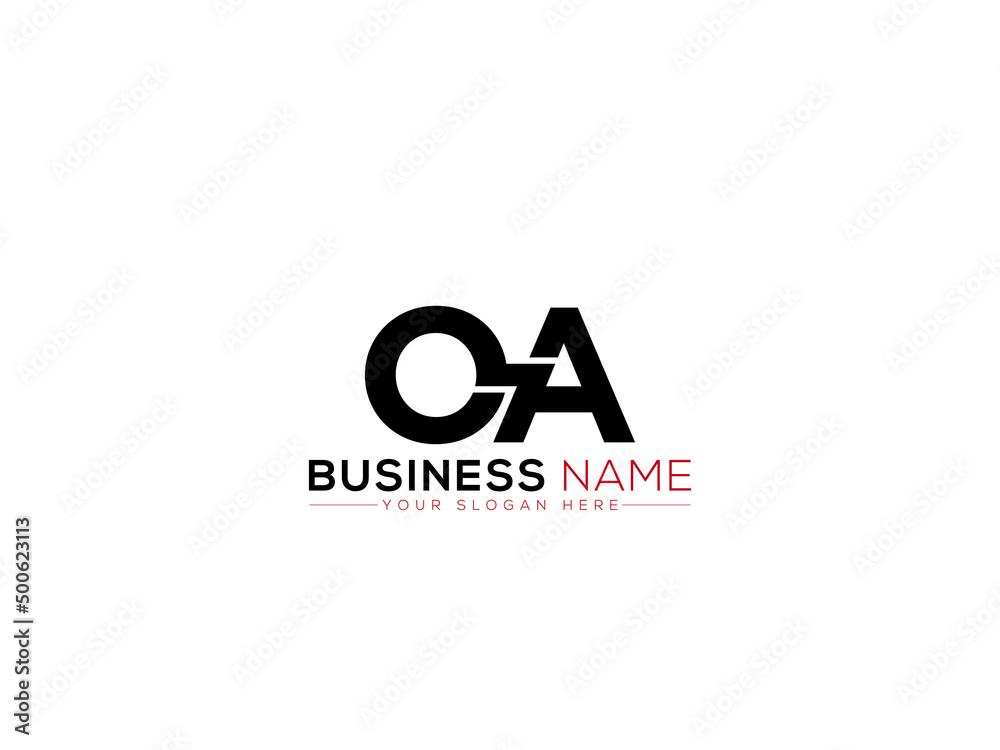 OA o a Logo Icon, Unique Oa Letter Logo Image Design For Brand Stock ...