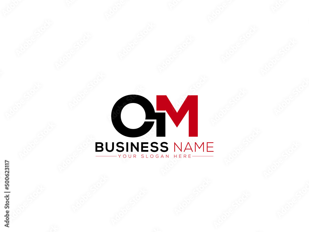 OM o m Logo Icon, Unique Om Letter Logo Image Design For Brand Stock ...