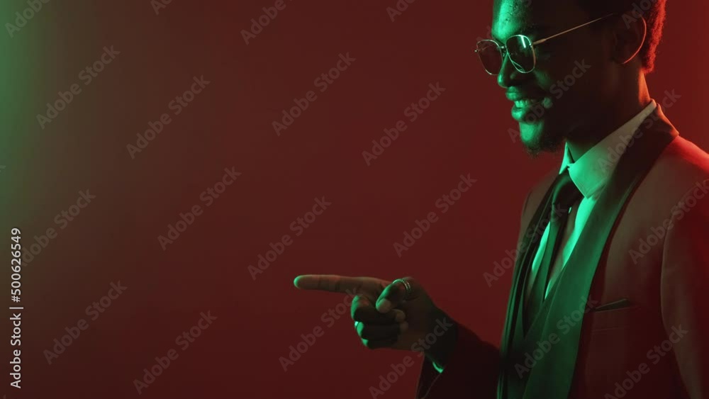 Encouraging gesture. Good job. Approval admiration. Neon light ...