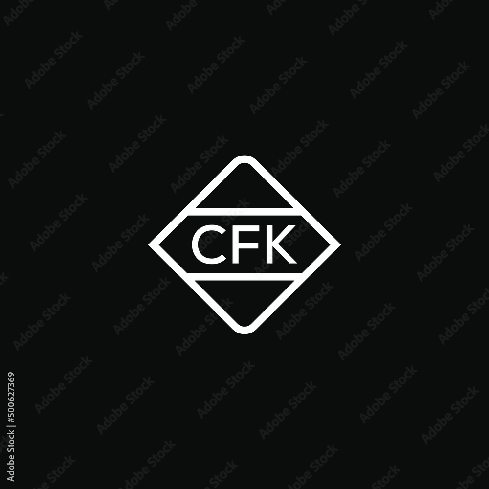 CFK letter design for logo and icon.CFK monogram logo.vector ...