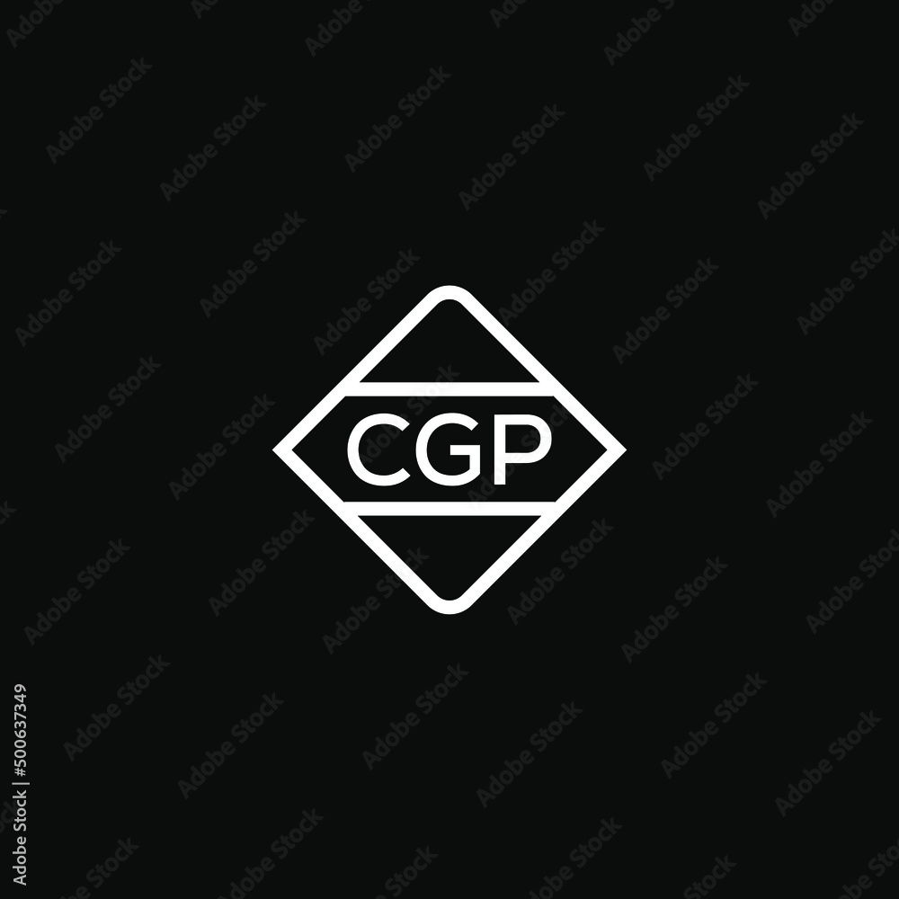 CGP letter design for logo and icon.CGP monogram logo.vector ...
