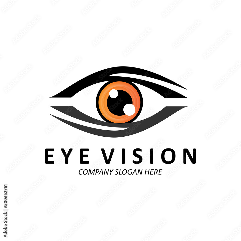 Eyes Logo Design, Vision of the World, vector illustration of organs ...