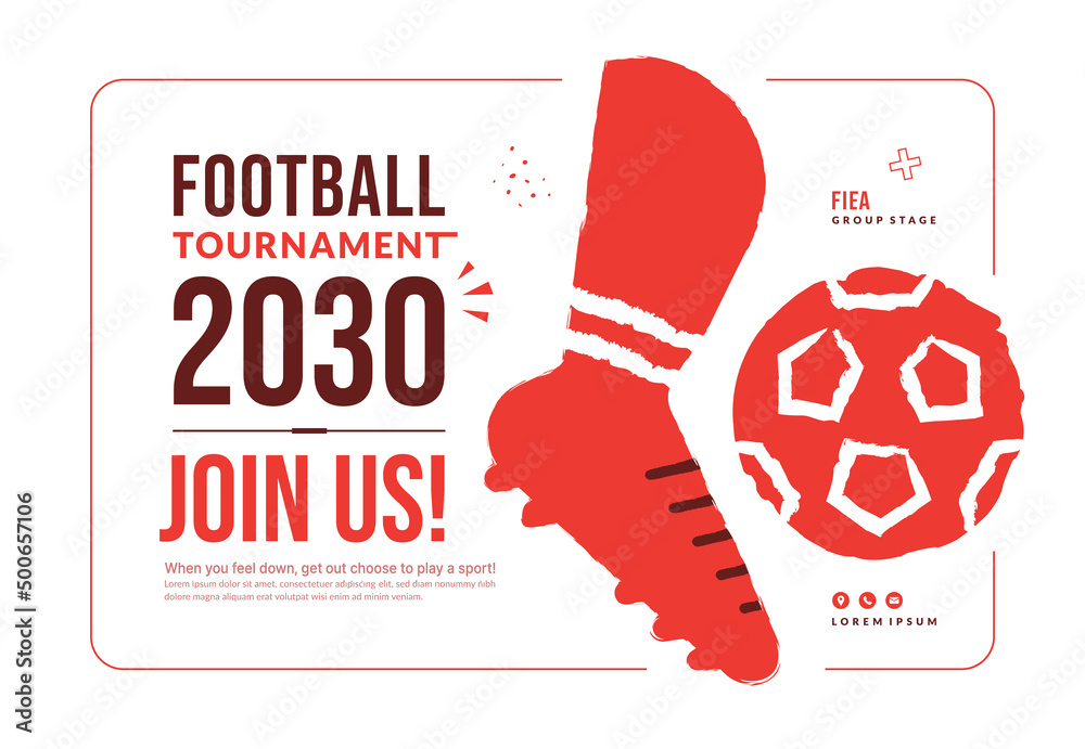 Football Tournament Poster Template