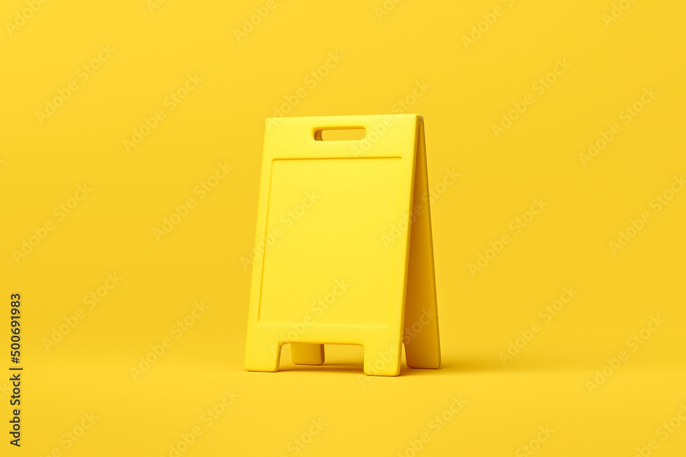 Blank caution floor warning safety sign information danger yellow ...