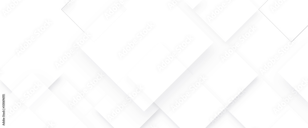 abstract white square background with pattern, layered geometric ...