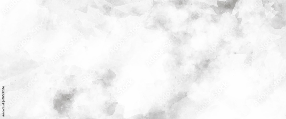 Silver ink and watercolor textures on white paper background. Paint ...