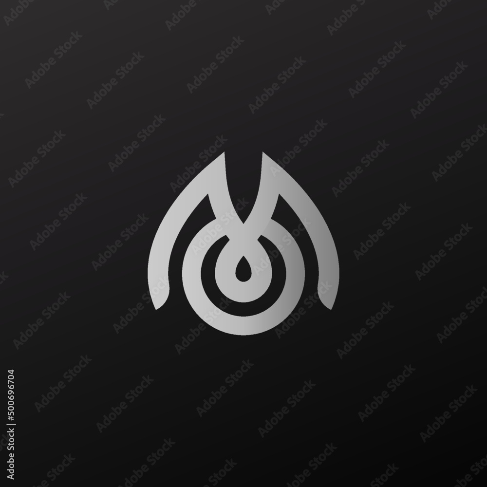 Letter M target logo Stock Vector | Adobe Stock