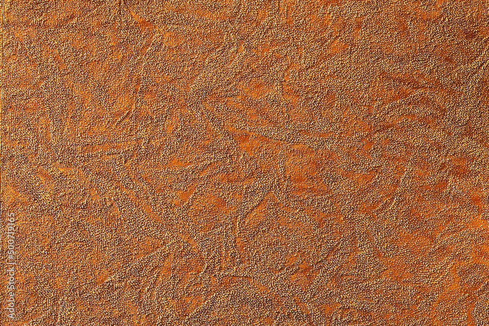 Orange and gold background with abstract pattern of various shapes ...