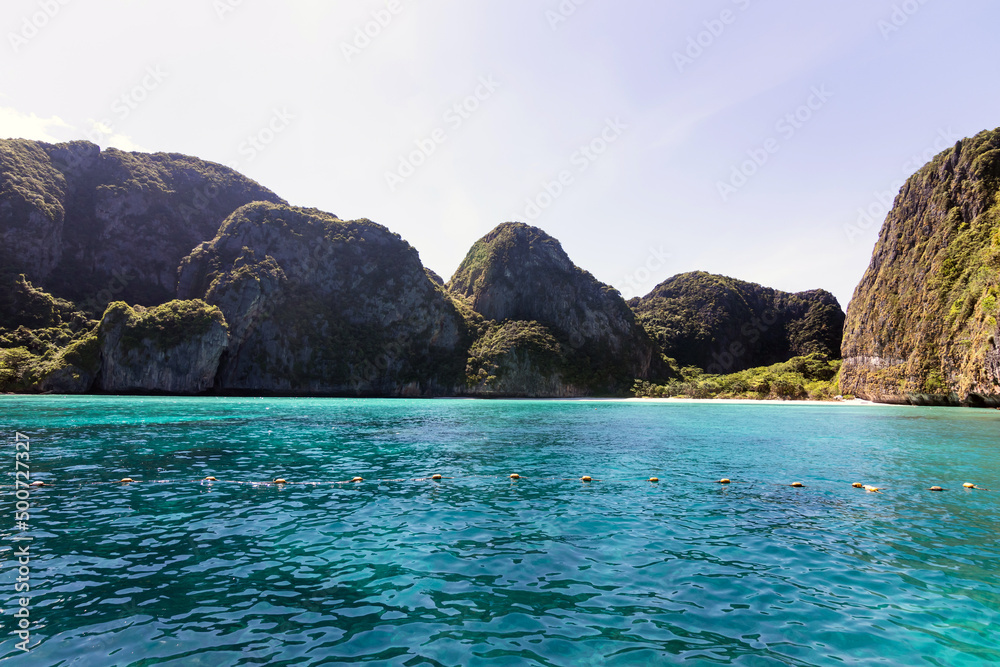 Maya Bay is one of the popular tourist attractions in Phi Phi Le island ...