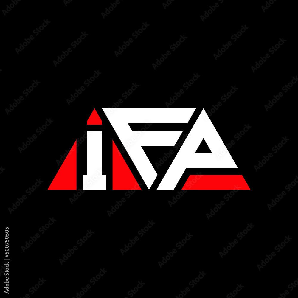 IFP triangle letter logo design with triangle shape. IFP triangle logo ...