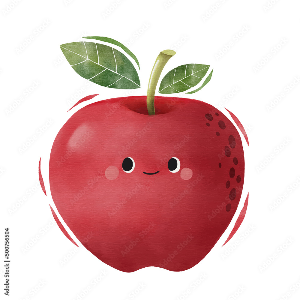 Cute Apple Vector