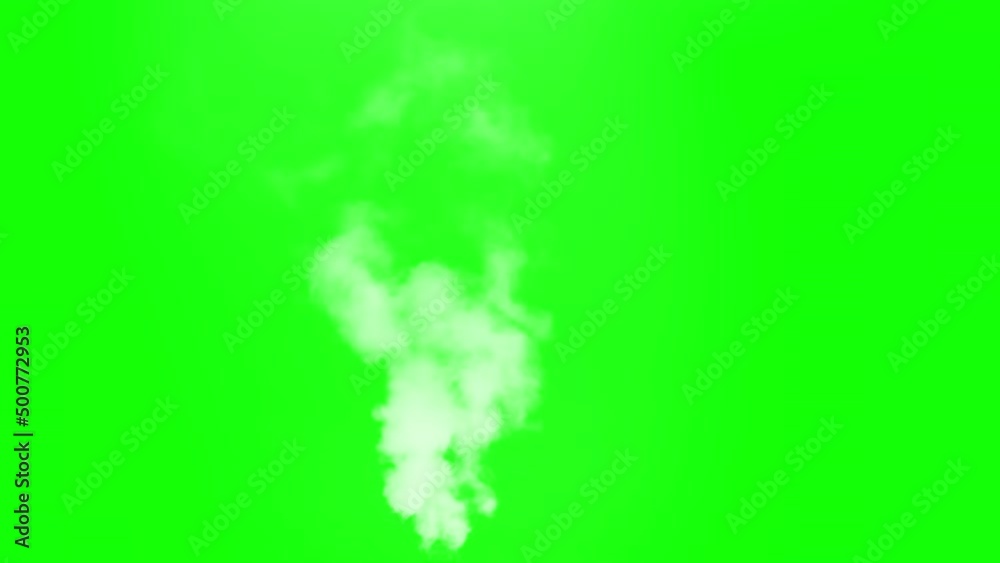 Active Release of White Smoke. Alpha Channel. White vapor or smoke ...