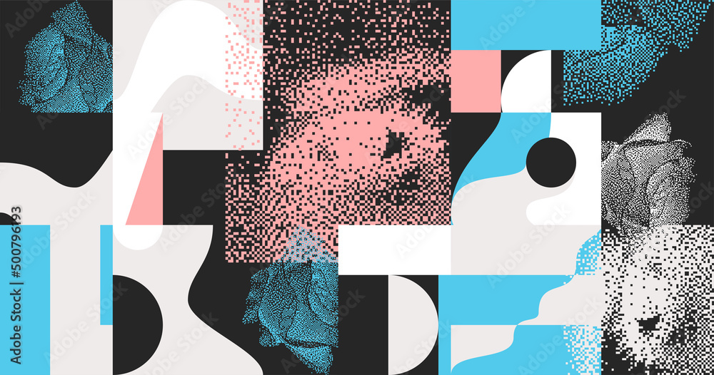 Modern Abstract Pattern Horizontal Background, Grunge Transition ...