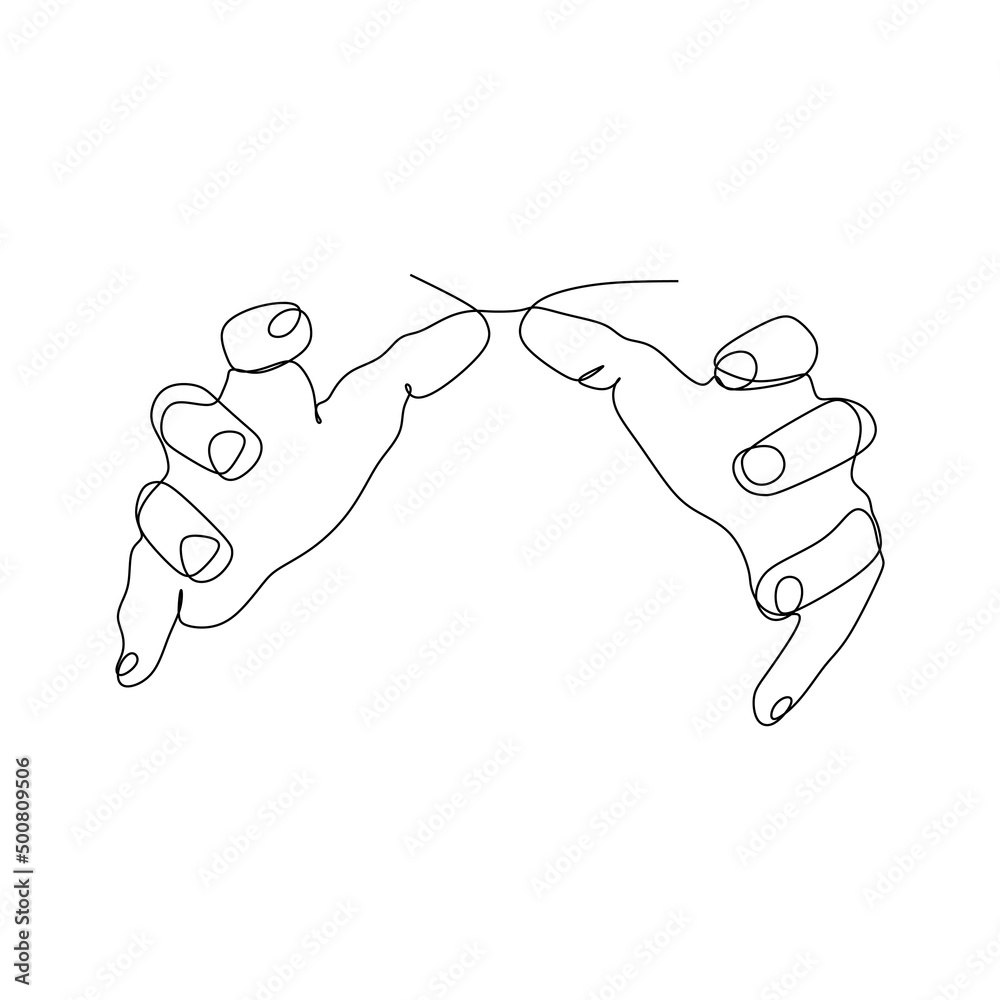 Continuous line draw design vector illustration. Sign and symbol of ...