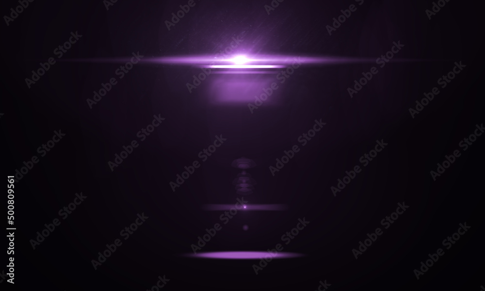 Lens Flare light over background. Easy to add overlay or screen filter ...