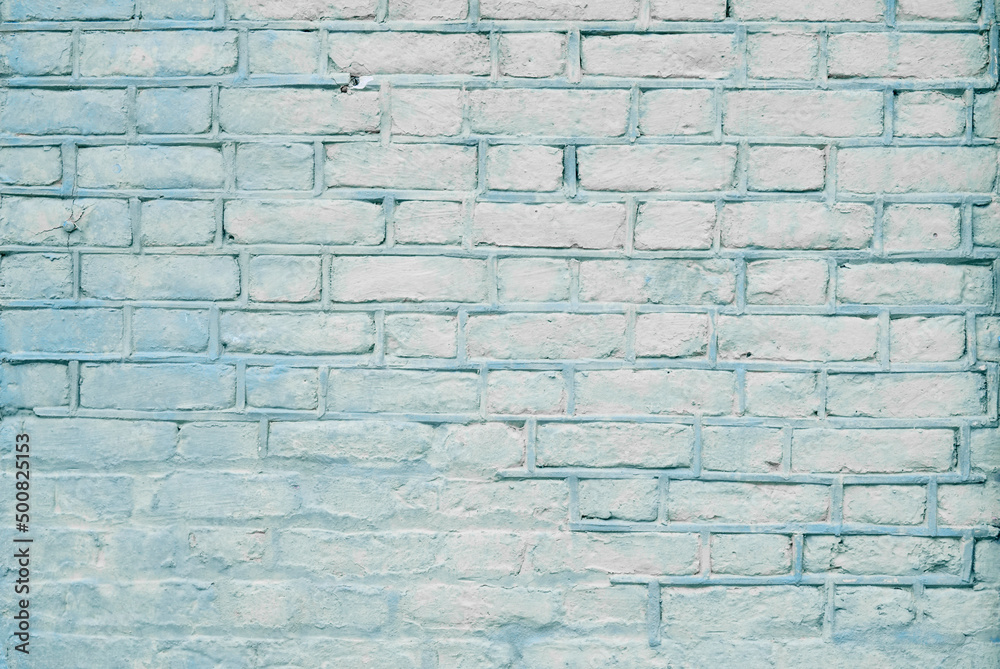 Cool blue textured brick background. Rough vintage architecture texture ...